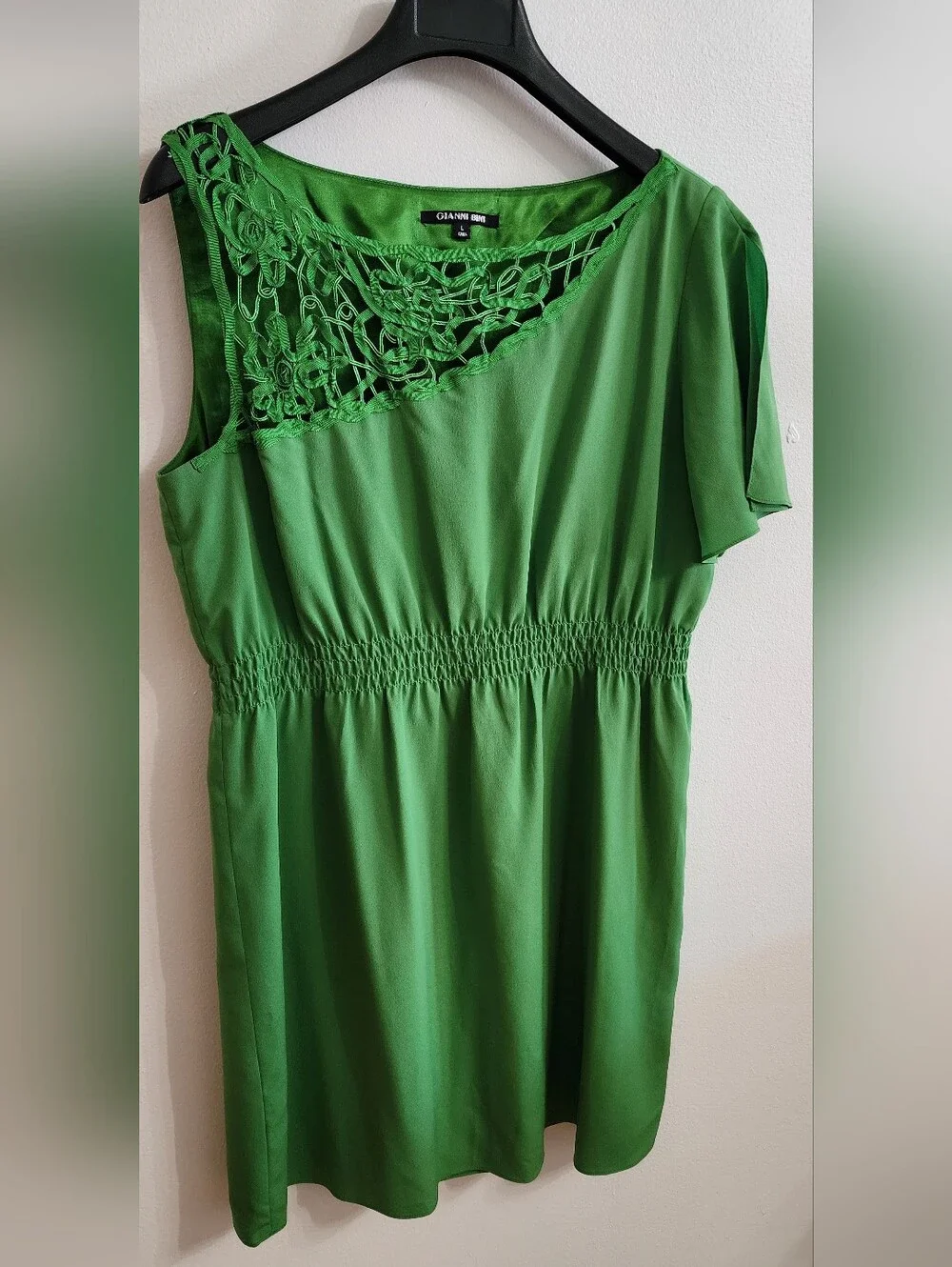 Gianni Bini | Dresses | Gianni Bini Green Oneshoulder Dress With ...